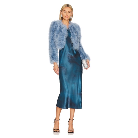 Rails | Dresses | Rails Bias Cut Satin Midi Dress One Shoulder Cutout ...